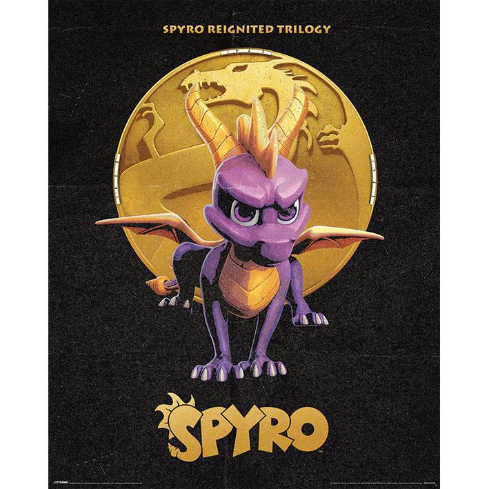Spyro (Golden Dragon) Mini Poster – Geek-Aboo
